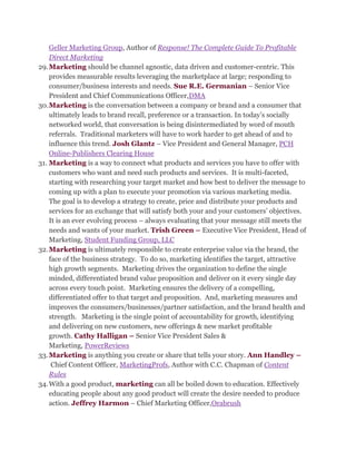 Marketing definitions | DOCX