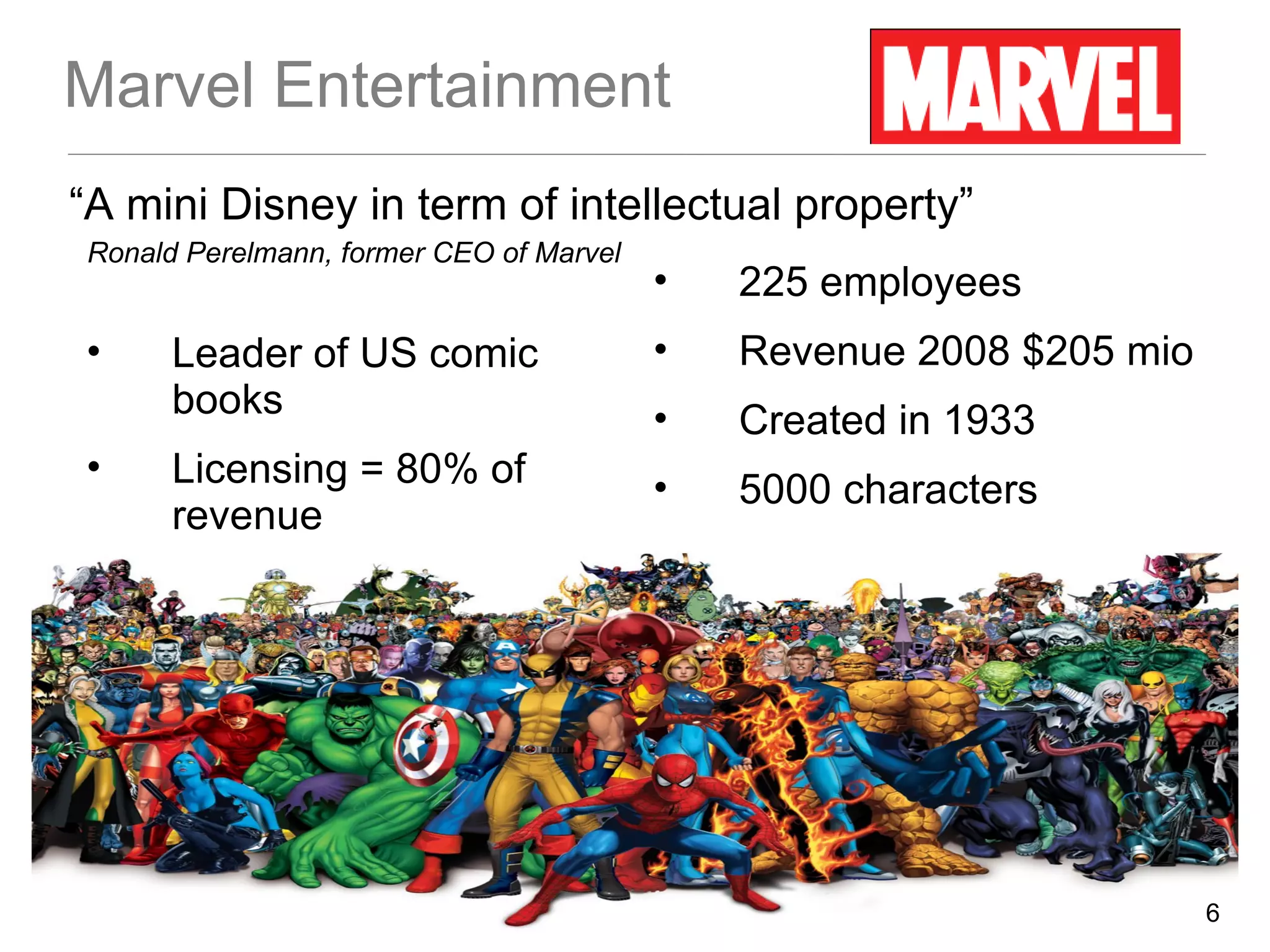 Marketing: why Disney buys Marvel | PPT