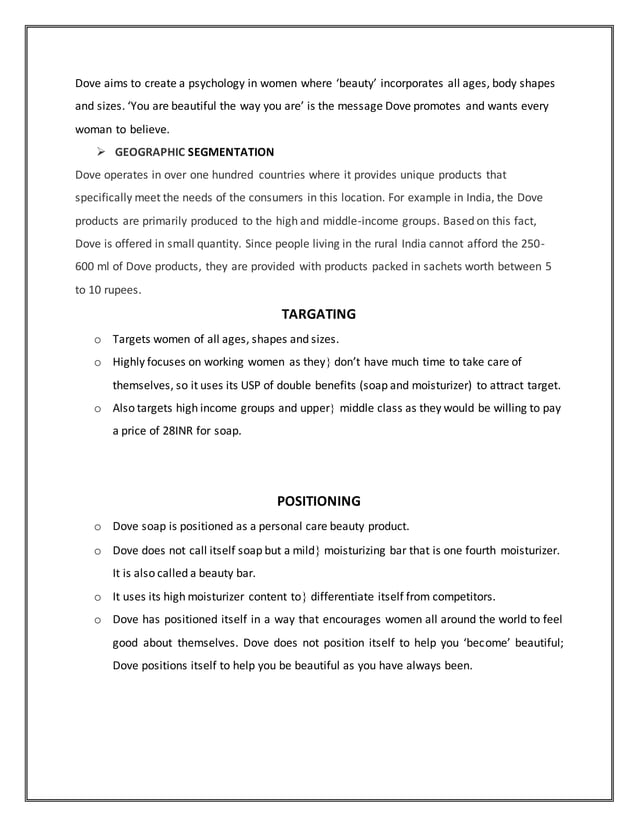 Marketing STP analysis | DOCX