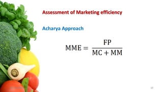 Marketing efficiency, Market margin and Marketing cost | PPTX