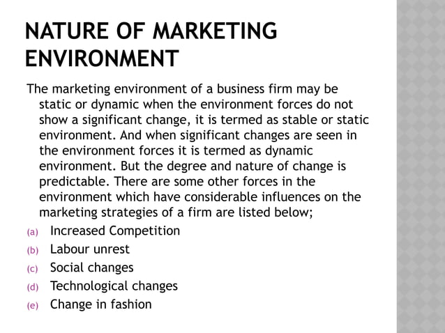 Marketing environment notes for graduates.ppt