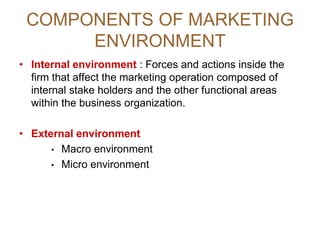 Marketing environment | PPTX