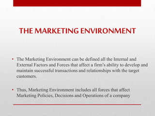 Marketing environment. | PDF