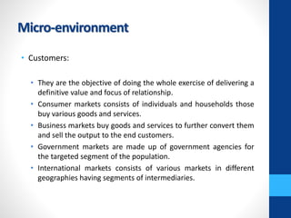 Marketing environment | PPTX | Business | Business and Finance