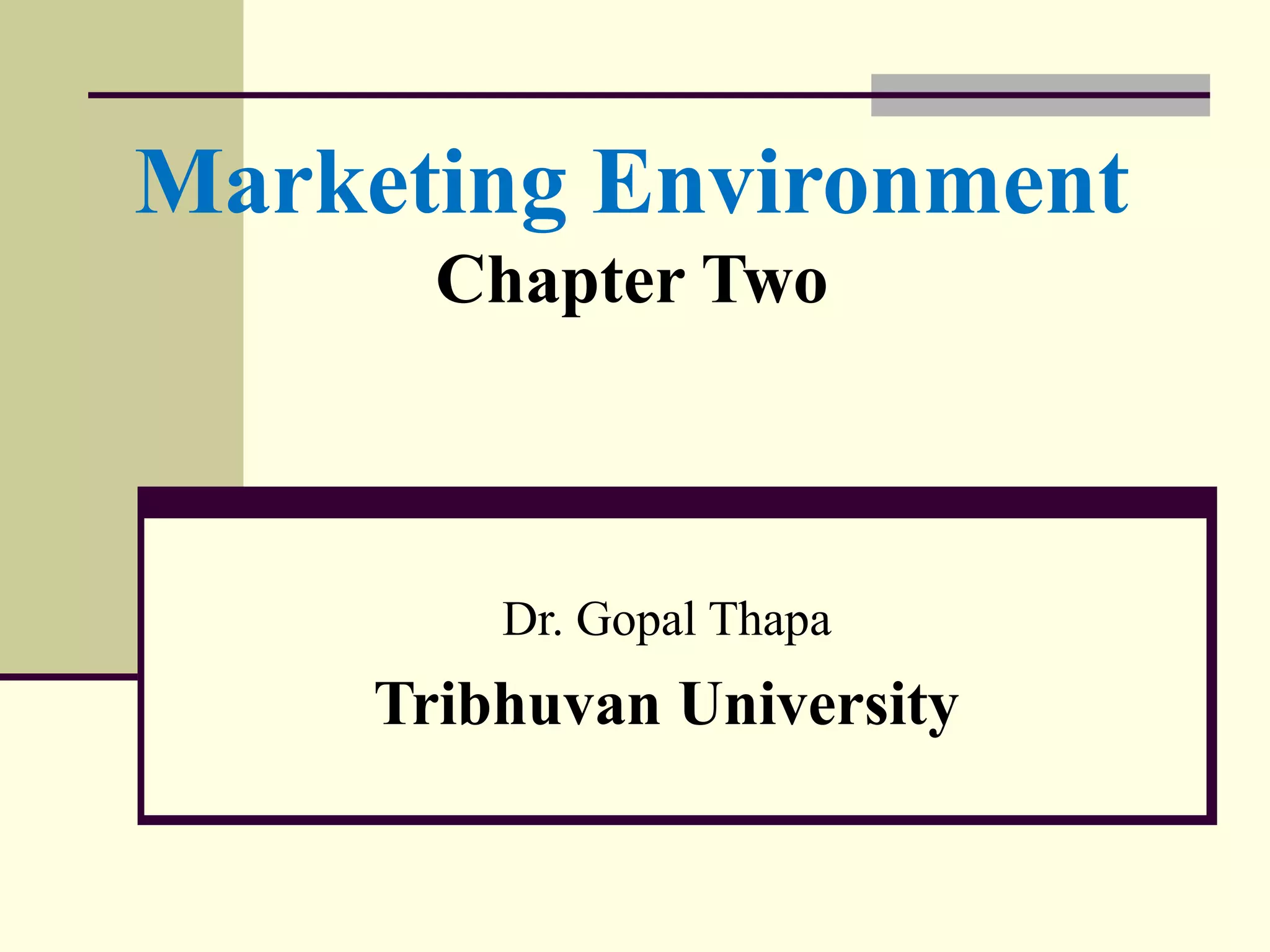 Marketing environment | PPT | Green Solutions | Business