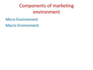 Marketing environment | PPTX