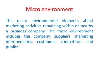 Marketing environment | PPT