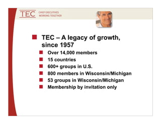 What is TEC? CEO Organization | PDF