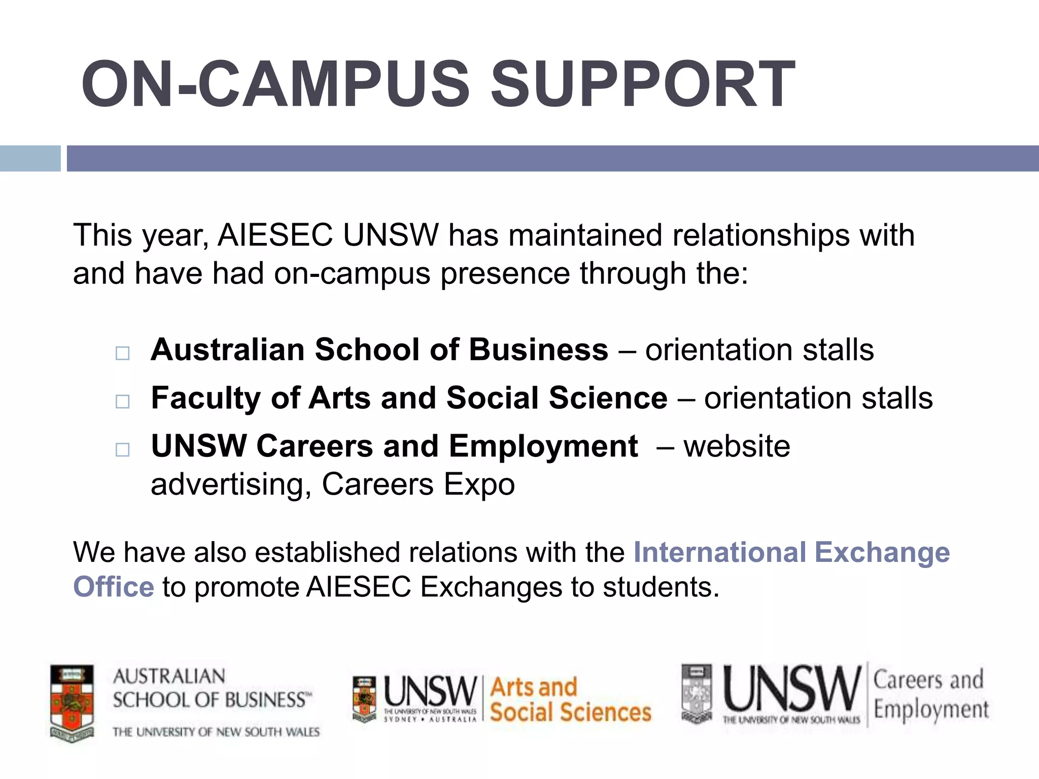 AIESEC UNSW Marketing Excellence Award | PPTX | Business Expos ...