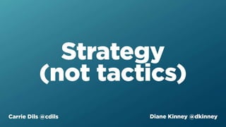 Marketing for Nerds with Diane Kinney and Carrie DIls | PPT
