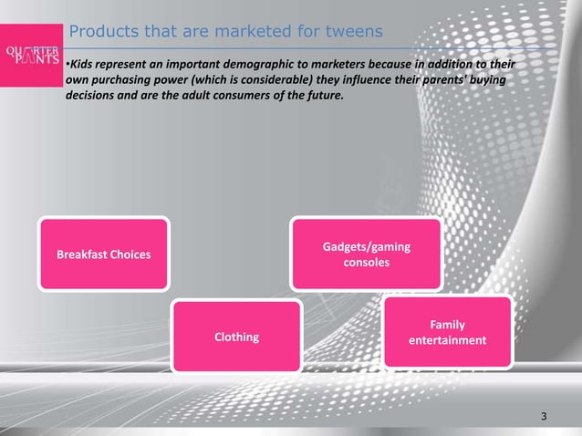 Marketing Strategy for Tweens | PPTX