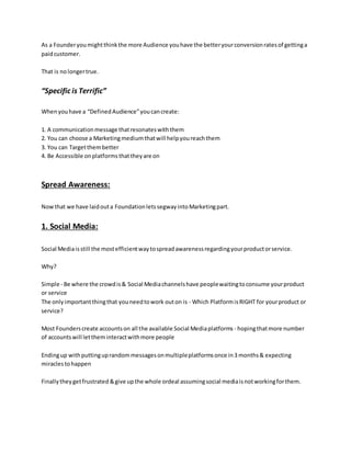 Marketing guide for Startups | PDF