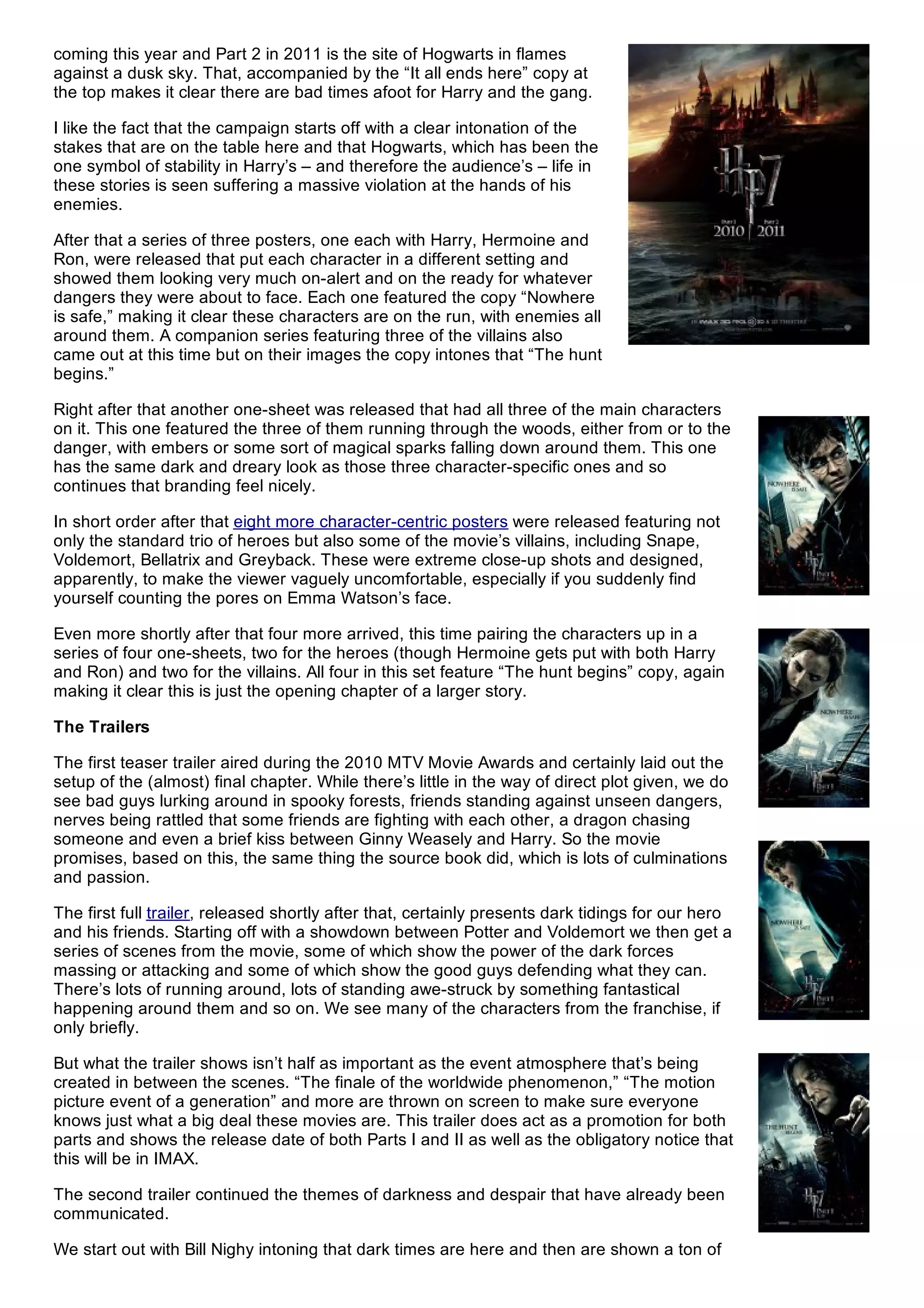 Marketing Harry Potter Part 1 | PDF