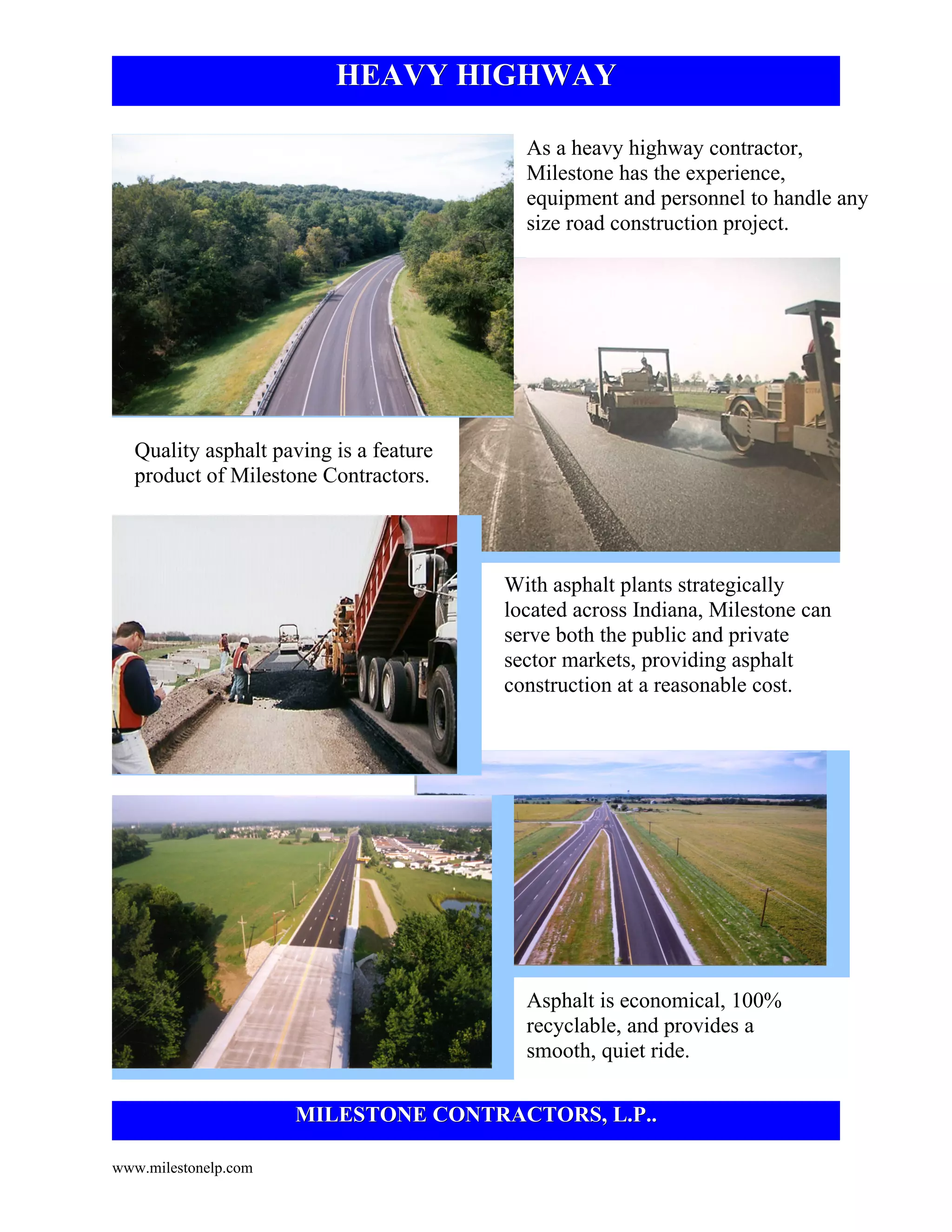 Milestone Highway Construction | DOC | Civil Engineering Industry | Industries