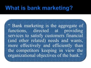 Marketing in Banking Sector | PPTX