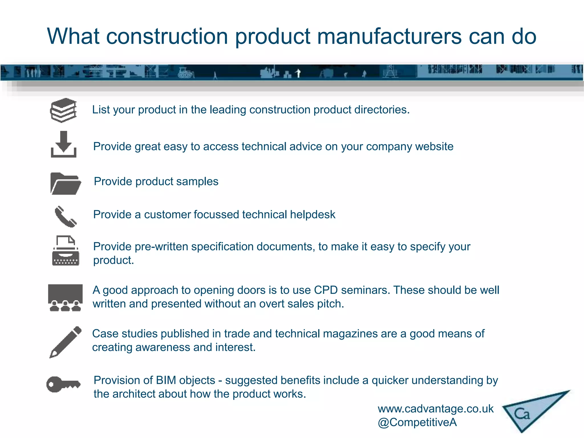 Marketing in construction developing specification for construction ...