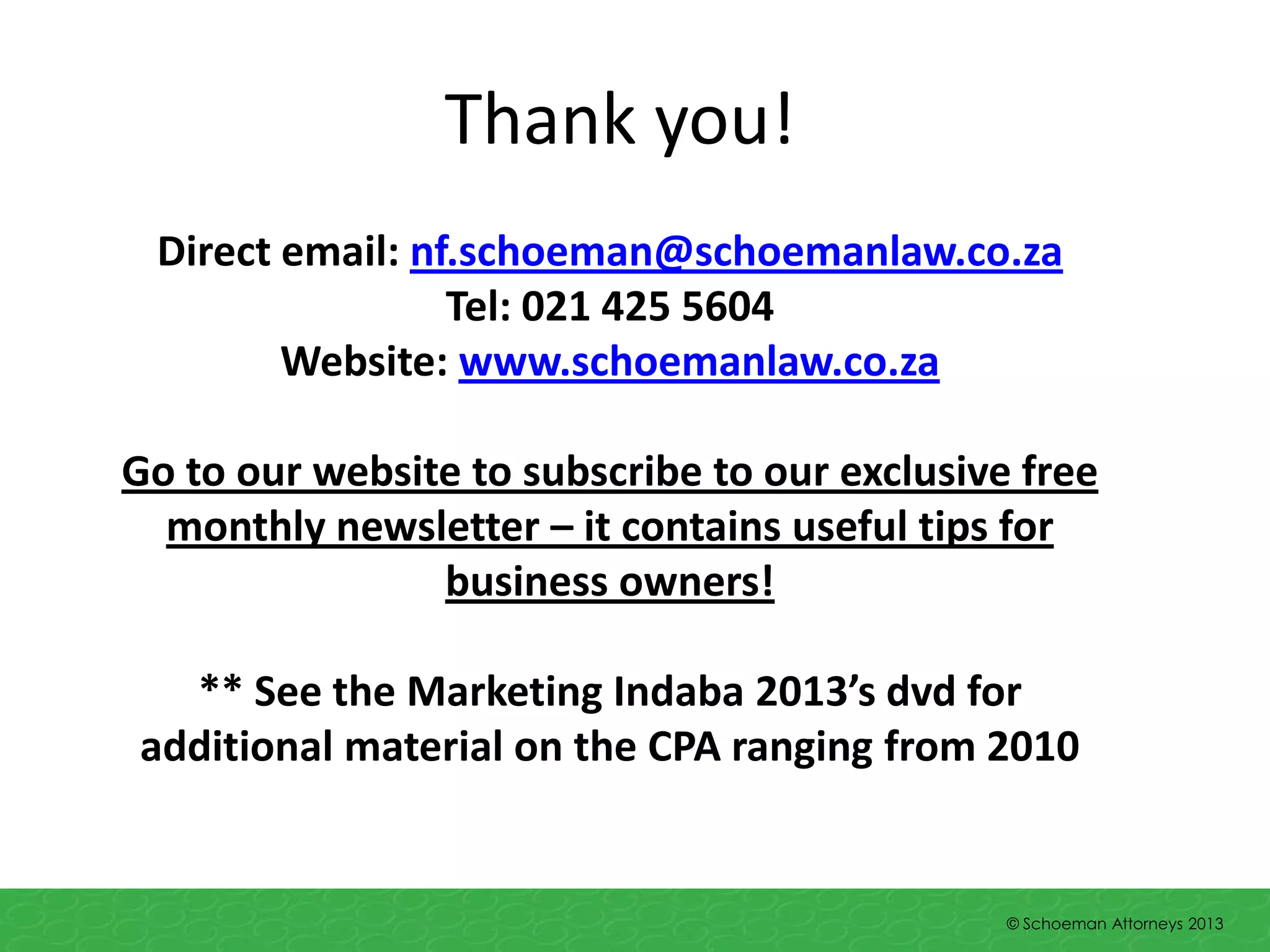 Marketing indaba 2013 | PPT