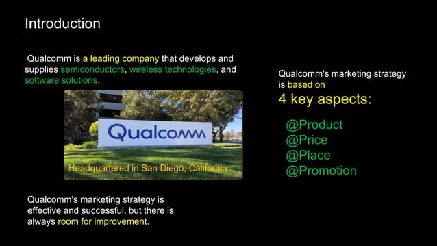 QualcommQualcommQualcommMarketingStrategy.pptx | Marketing and Advertising | Business