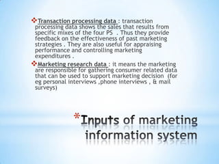 Marketing information system | PPTX