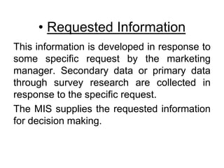 Marketing information system | PPTX