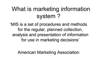Marketing information system | PPTX