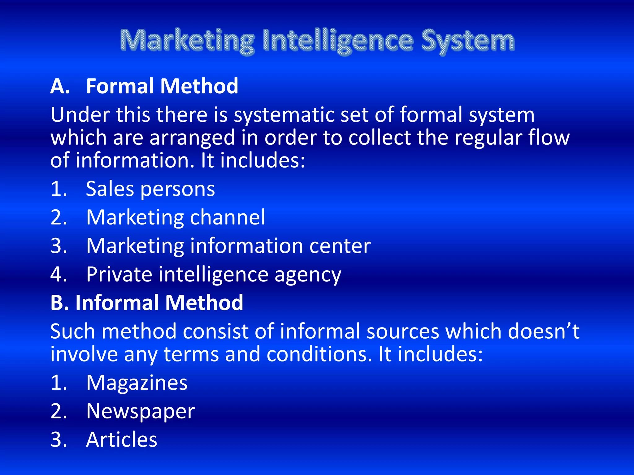 Marketing information system | PPTX | Marketing and Advertising | Business