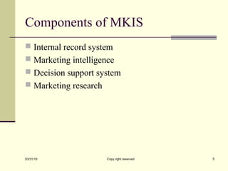Marketing information system | PPT