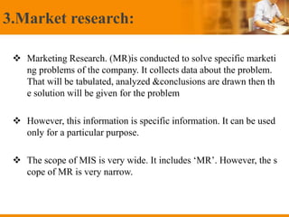 Marketing info system mis | PPTX