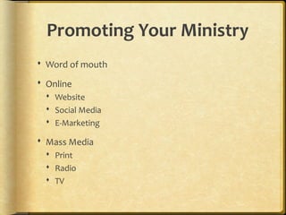 Marketing in Ministry | PPT
