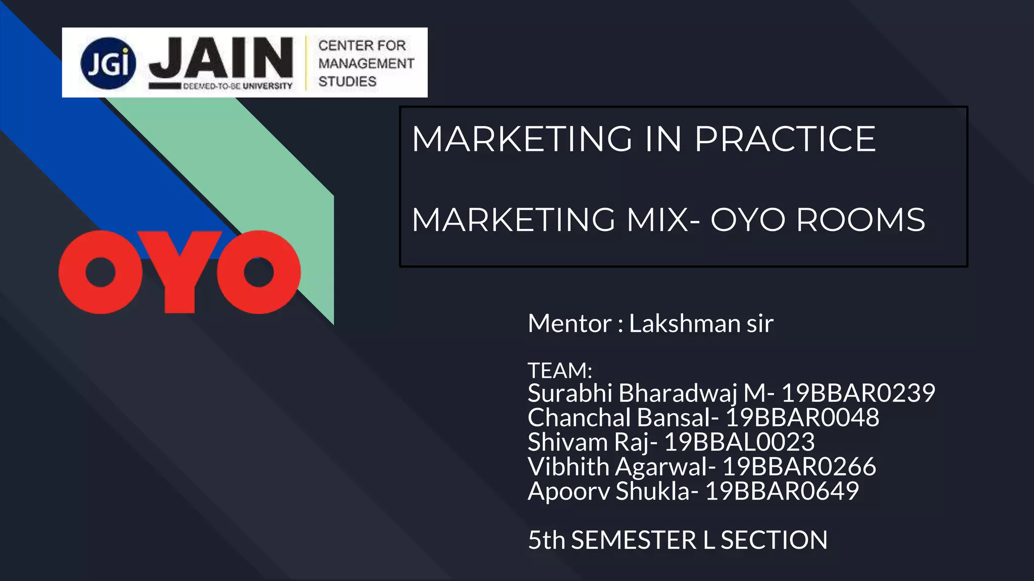 Marketing in practice -marketing mix- oyo rooms | PPTX