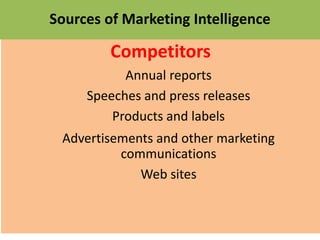 Marketing intelligence system | PPTX