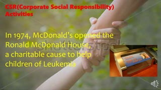 Marketing intern- McDonald's | PPTX | Food Industry | Industries