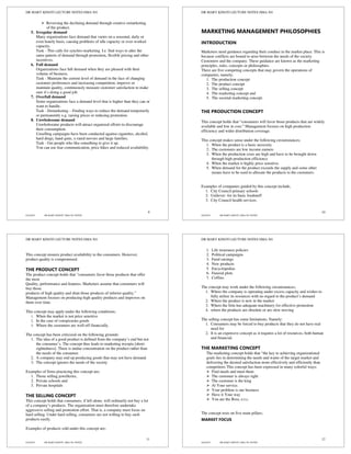 Marketing introduction notes | PDF