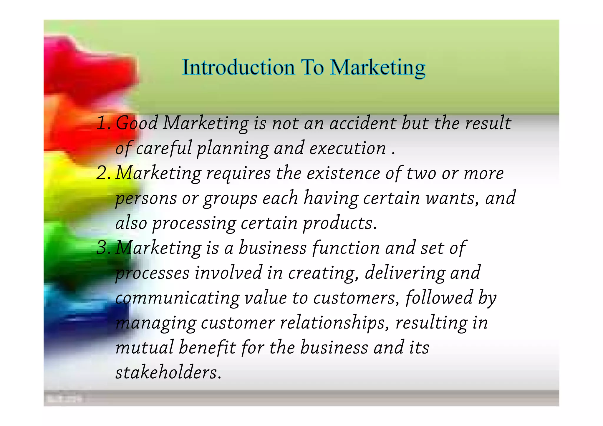 Marketing introduction ppt | PDF