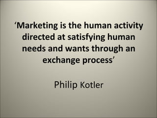 Marketing Management By Philip Kotler | PPT