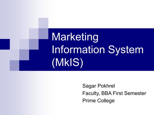 Marketing Information System (MkIS) | PDF | Business Administration | Business