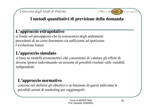 Marketing L4 Analisi Domanda | PPT