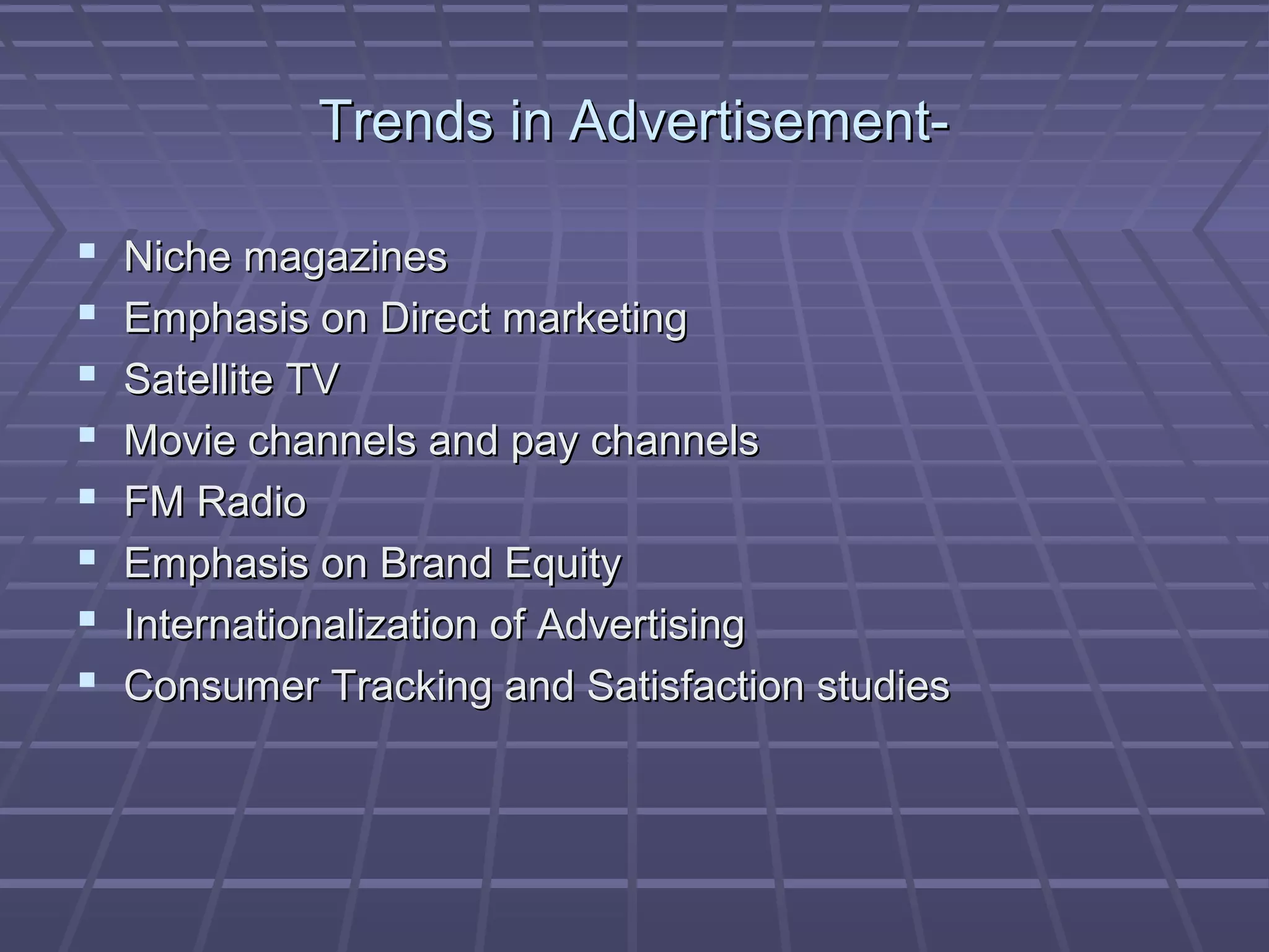 Latest Trends in Advertising | PPT
