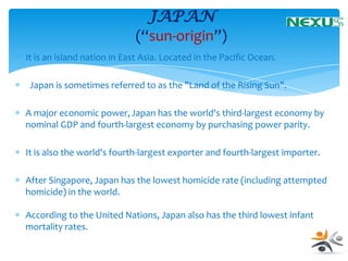Macroenvironment factor of Japan | PPTX