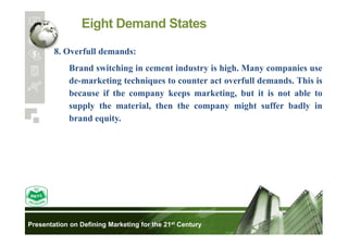 Marketing management - Defining Marketing for the 21st Century | PPT