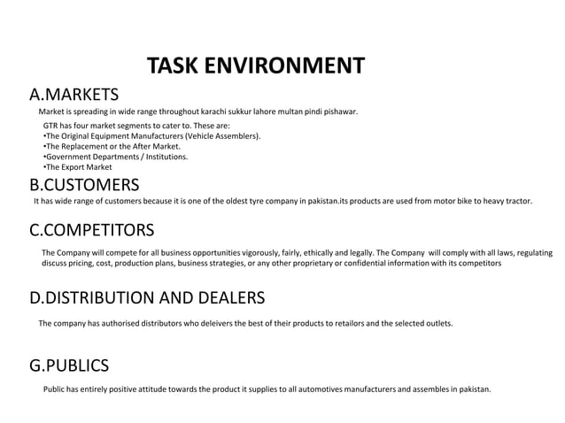 General tyre report | PPT