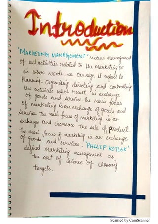 Marketing Management Economics Project Class 12 CBSE | PDF