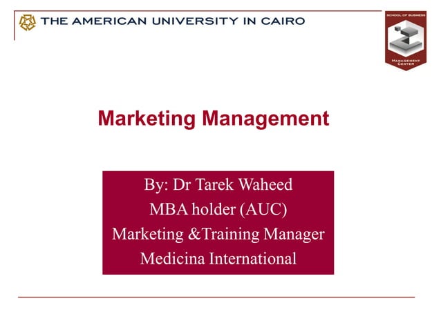 Marketing management Module 1 | PDF