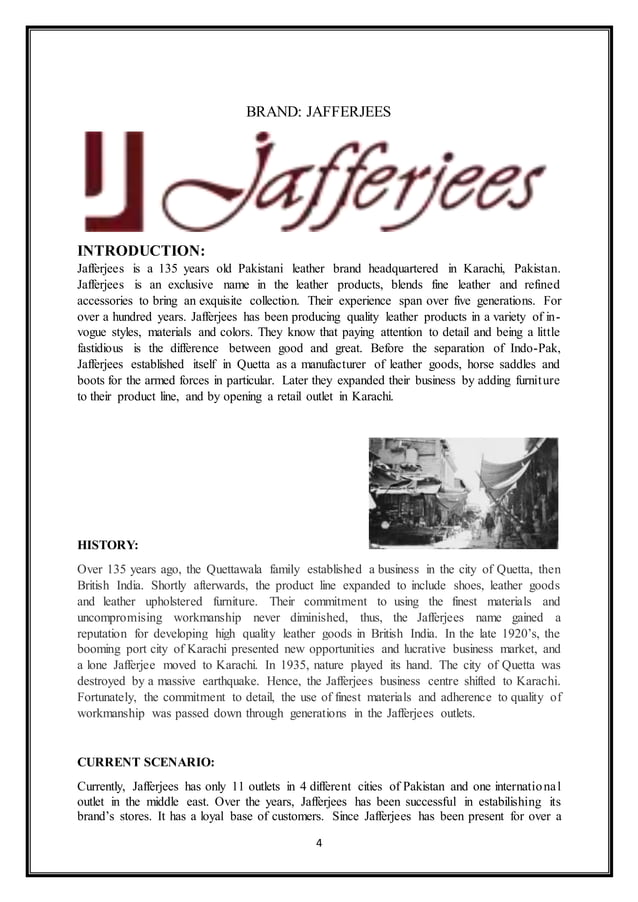 Jafferjees | DOCX | Marketing and Advertising | Business
