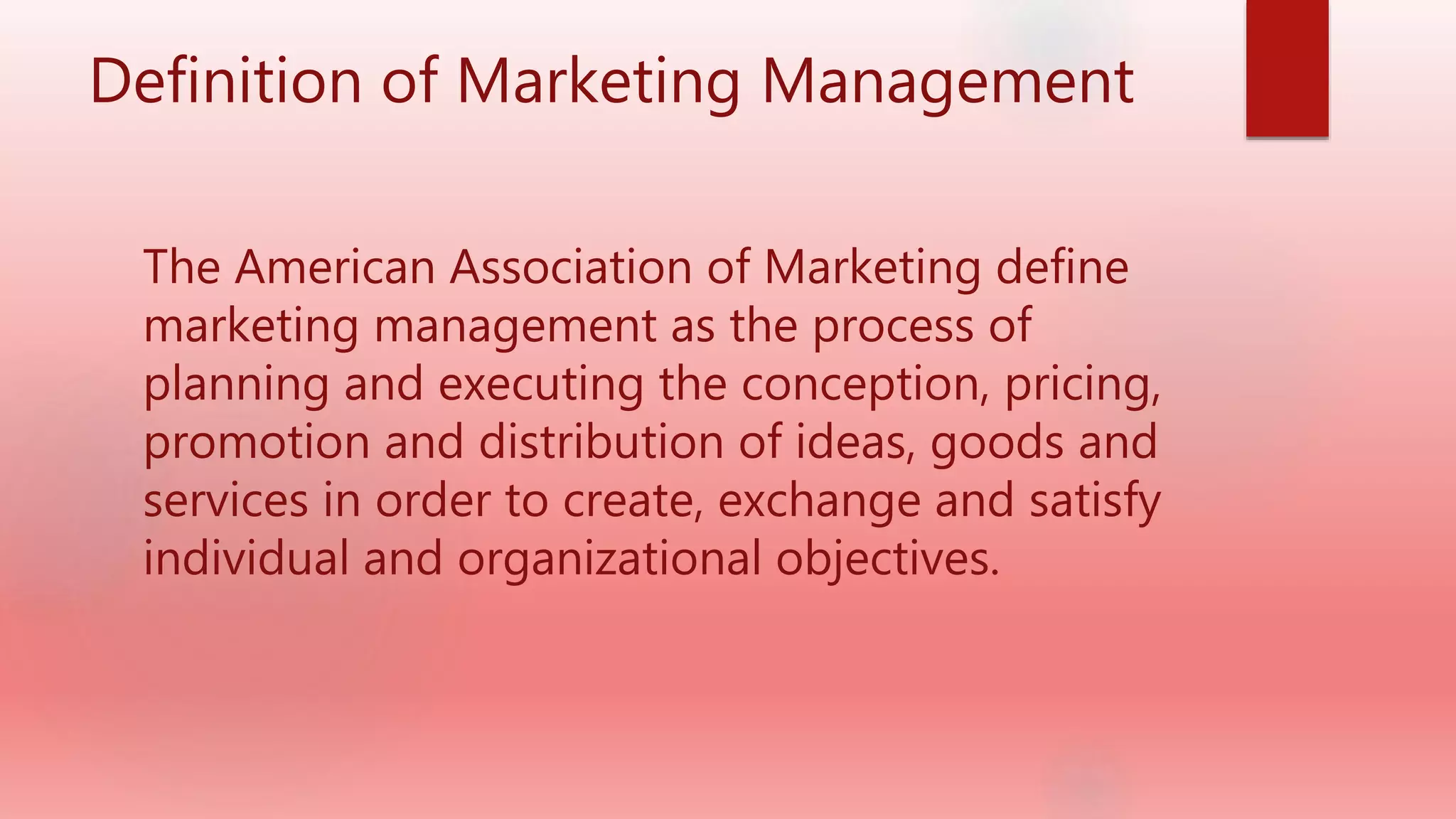 Marketing management | PPT