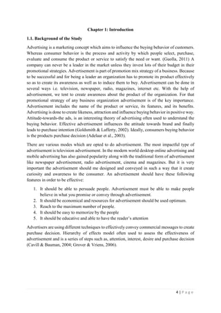 IMPACT OF ADVERTISING ON CONSUMER’S BUYING BEHAVIOR | PDF