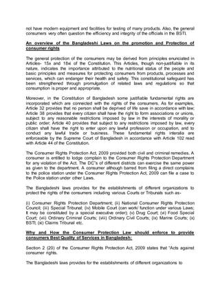 Consumer Rights Protection in Bangladesh | DOCX