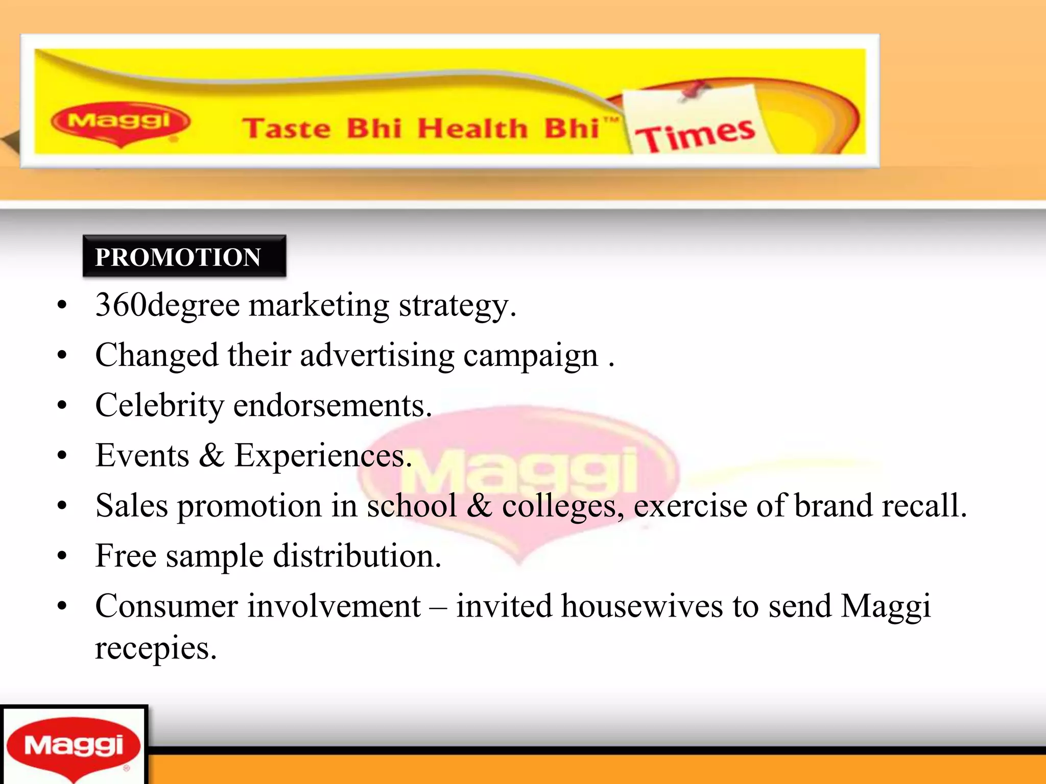 Marketing management.. maggi noodles | PPTX