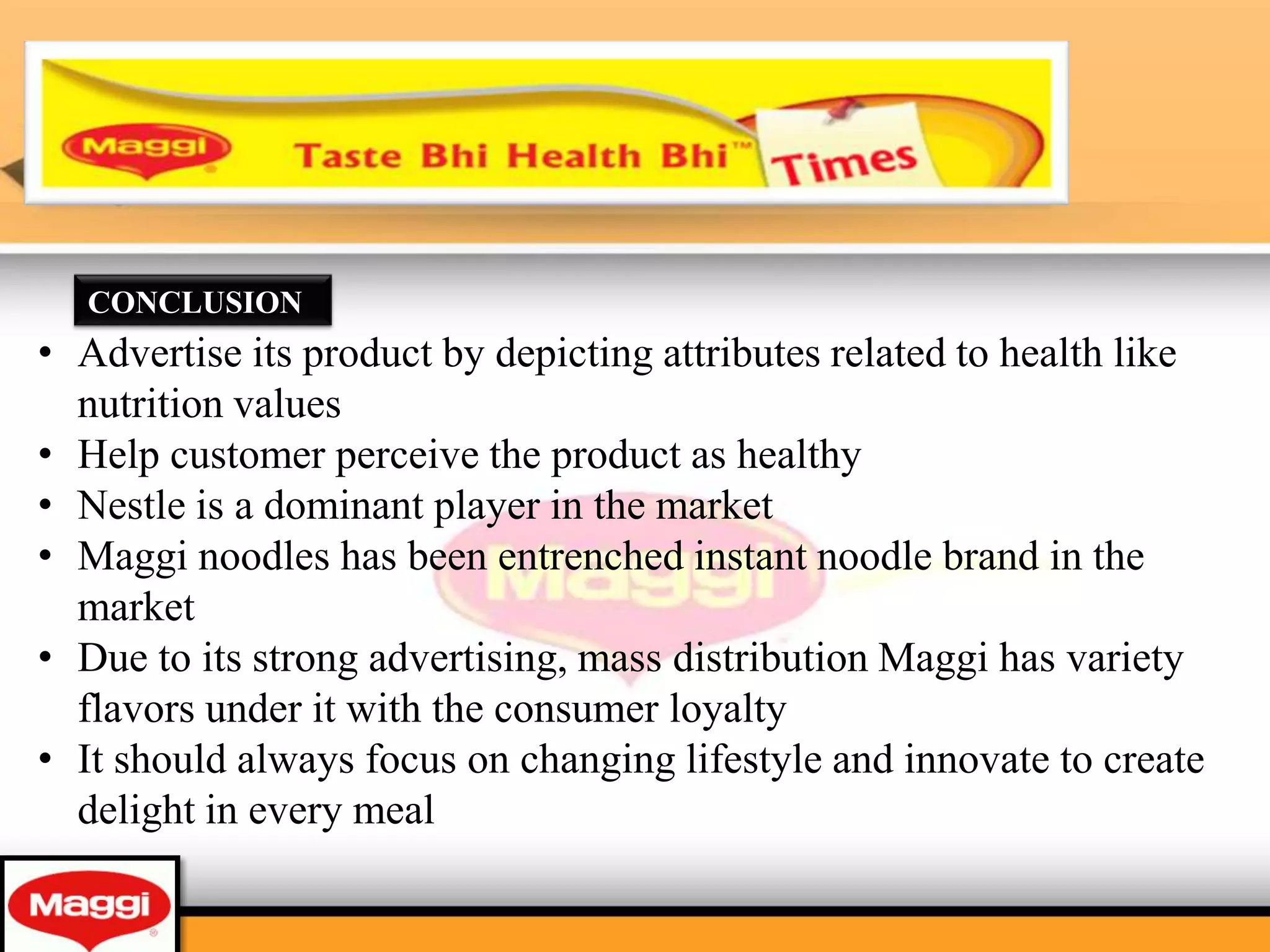 Marketing management.. maggi noodles | PPTX