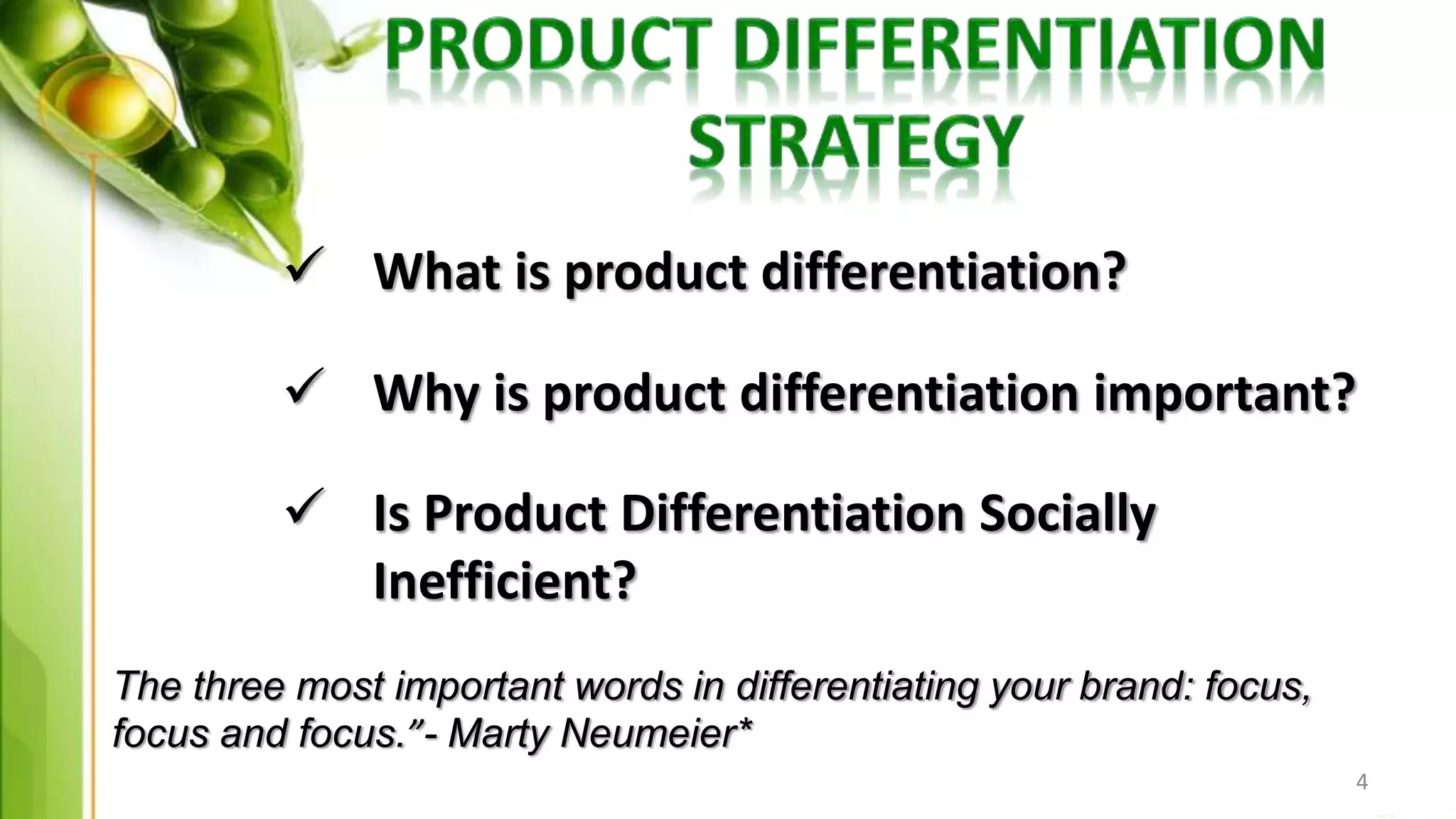 Marketing Management - Product Differentiation | PPTX